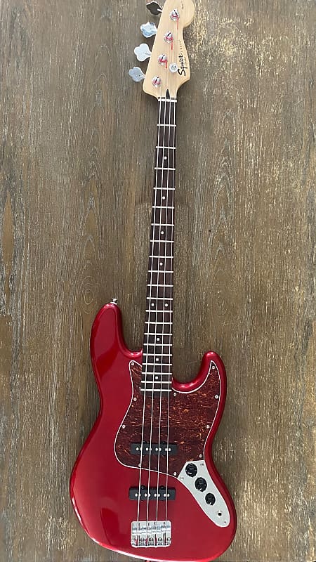 Squier Affinity Jazz Bass Red | Reverb