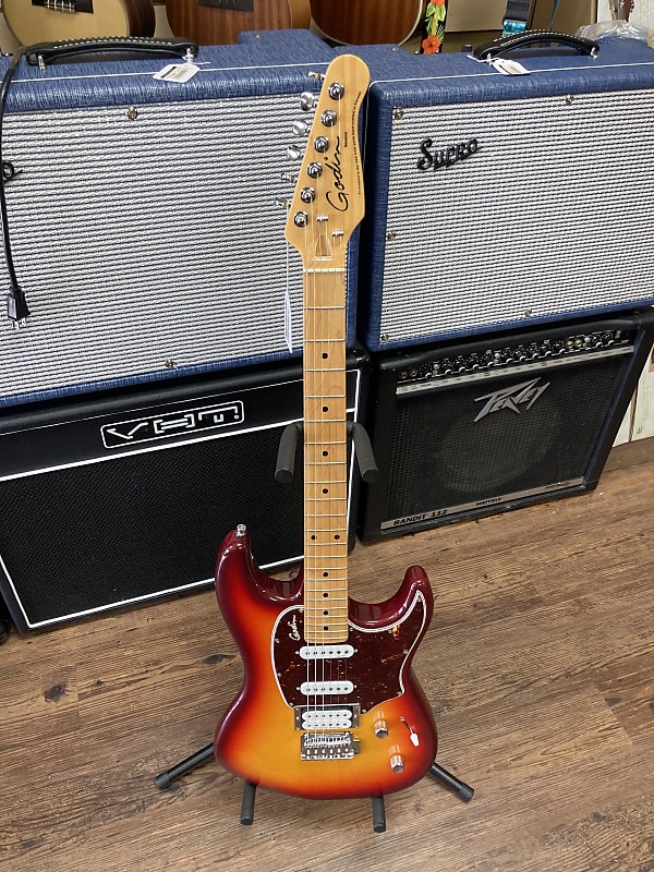 Godin Session LTD HSS Cherry Burst | Reverb