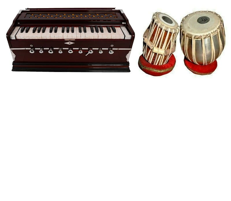 Naad Combo De Pose Style Harmonium 9 Bouchon Chudidaar Bellow | Reverb