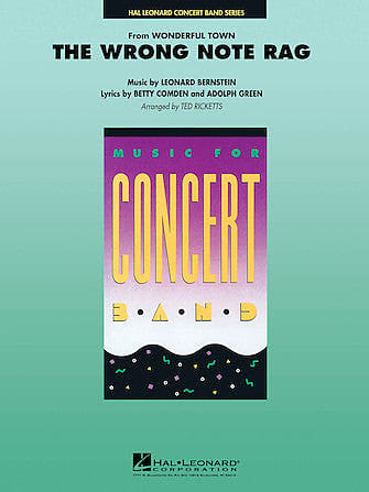 The Wrong Note Rag Hal Leonard Concert Band Series Score | Reverb