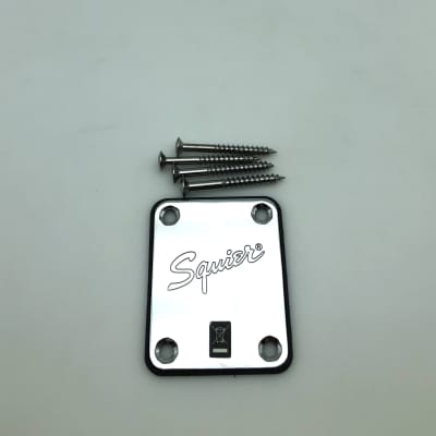 Aged Chrome Neck Plate For Fender Stratocaster Telecaster | Reverb