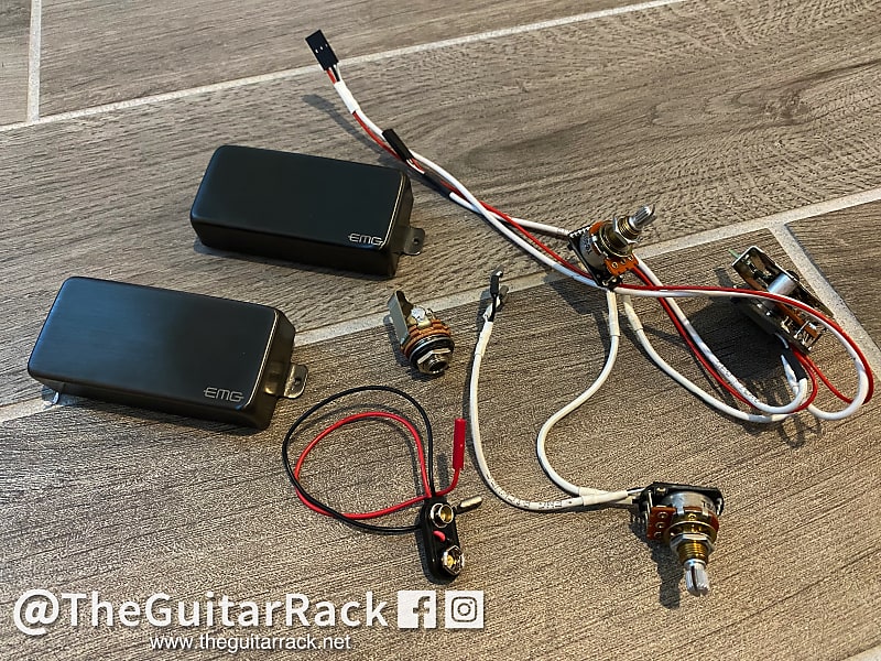 EMG 85-7H Pickup Set - Brushed Black Chrome! | Reverb UK