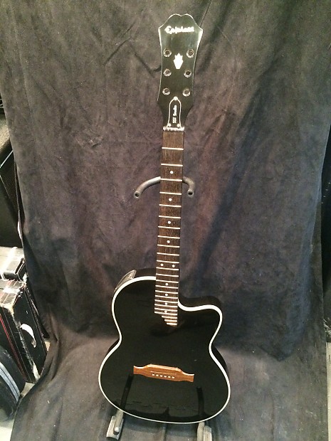 Epiphone Chet Atkins SST Acoustic / Electric Black PROJECT | Reverb