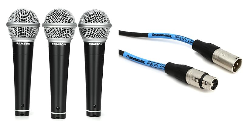 Samson R21 Cardioid Dynamic Vocal Microphone - 3-pack Bundle | Reverb