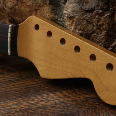 Aged Allparts '62 Strat Neck Nitro Relic Rolled Fingerboard | Reverb