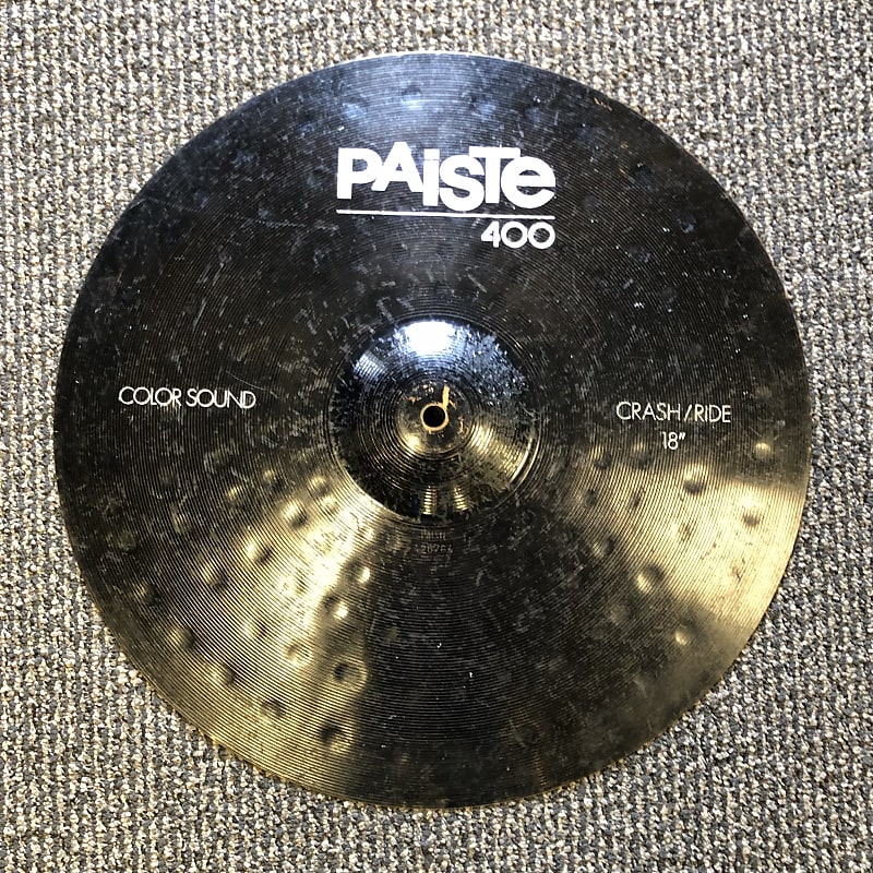 Used Paiste Color Sound 18" Crash Ride - Black | Reverb