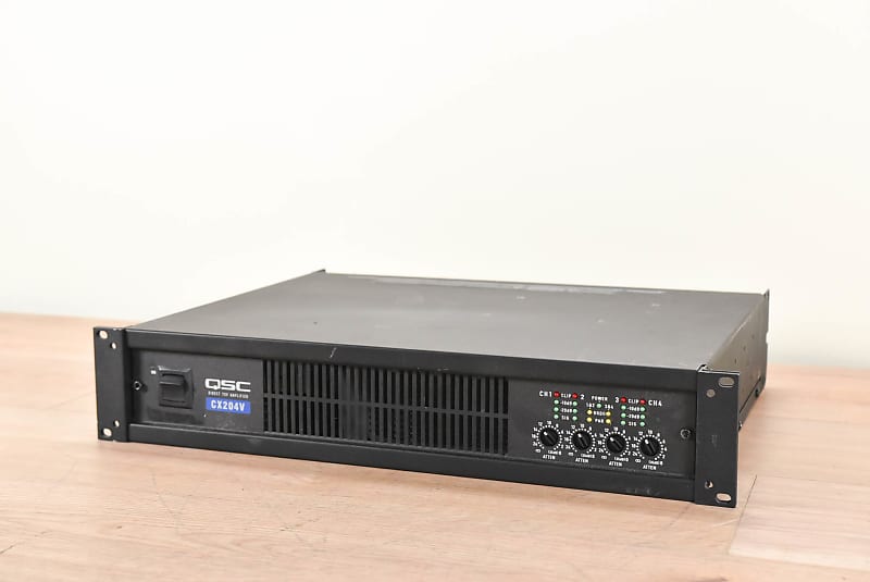QSC CX204V Four-Channel Power Amplifier (church owned) | Reverb