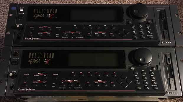 (2) E-MU Systems E4X Emulator Turbo Hollywood Gold Sampler | Reverb