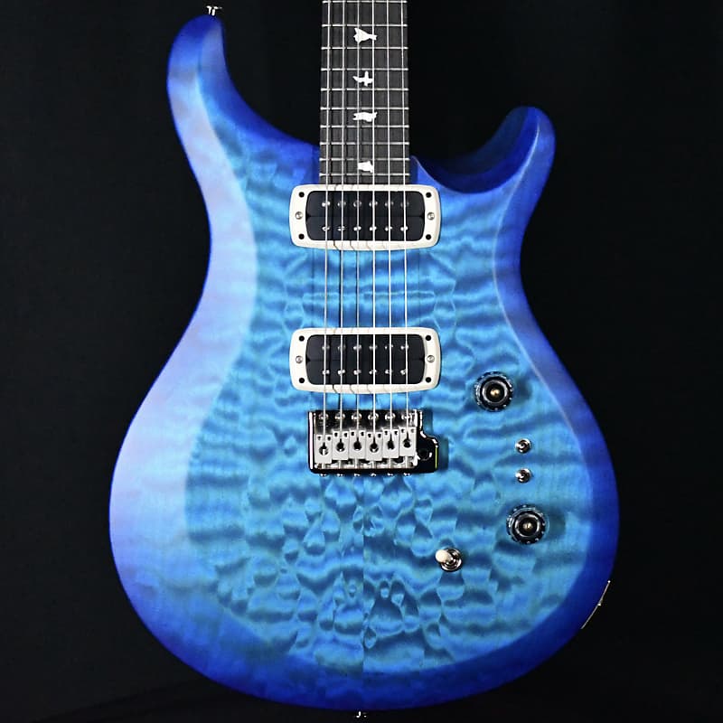 PRS S2 Custom 24-08 Quilt Top Satin Nitro Lake Blue #149 | Reverb