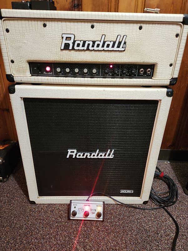 Randall RG80ES 1989 White Alligator Tolex | Reverb