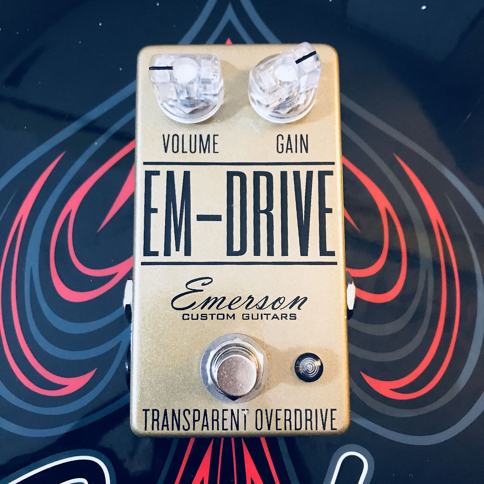 Emerson EM-Drive Limited Edition Transparent Overdrive Gold | Reverb