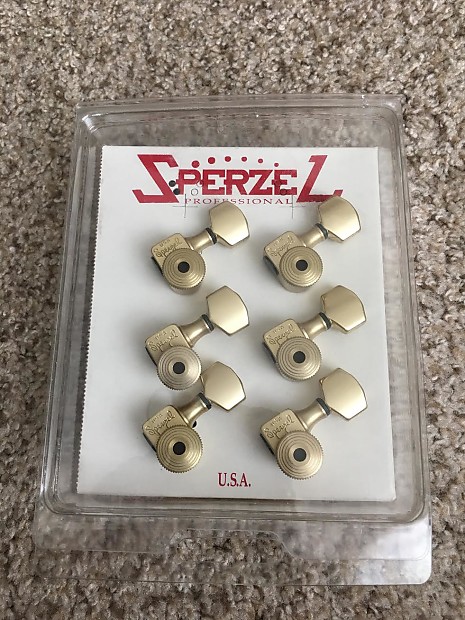 Sperzel Locking Tuners (Gold) - 6-In Line | Reverb