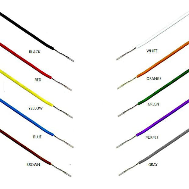Stranded 26 Gauge Guitar Circuit Wire Bulk Pack-10 Colors | Reverb