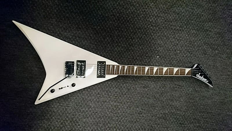 Jackson Concorde Flying V Artic White | Reverb