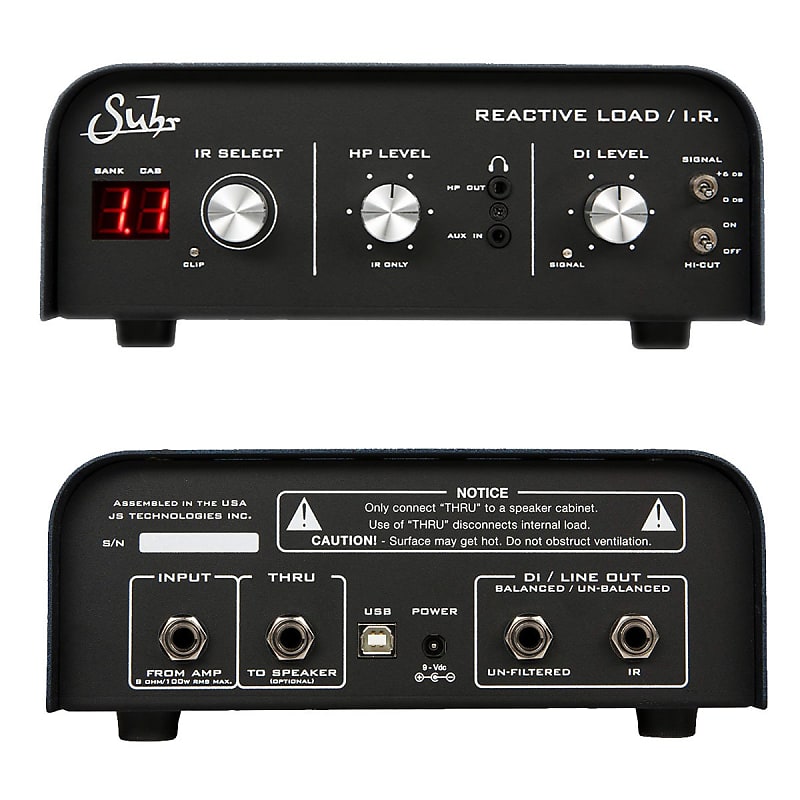 Suhr Reactive Load I.R. Impulse Response IR Loaded | Reverb