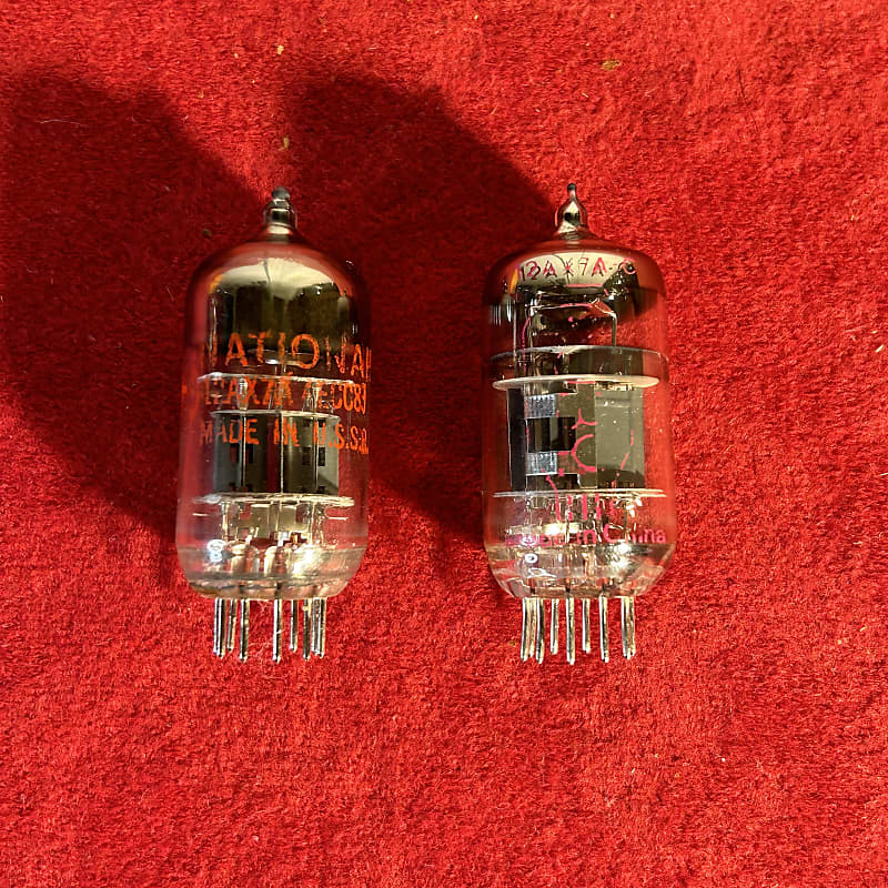 Ruby/National 12AX7 Mismatch Pair Replacement Pre-Amp Tubes | Reverb