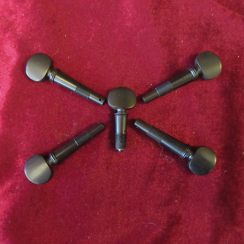 Pegheds 5-String Banjo Pegs Tuners 8mm Black | Reverb