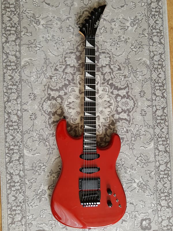 vester stage series Red 1980s superstrat vintage guitar strat | Reverb