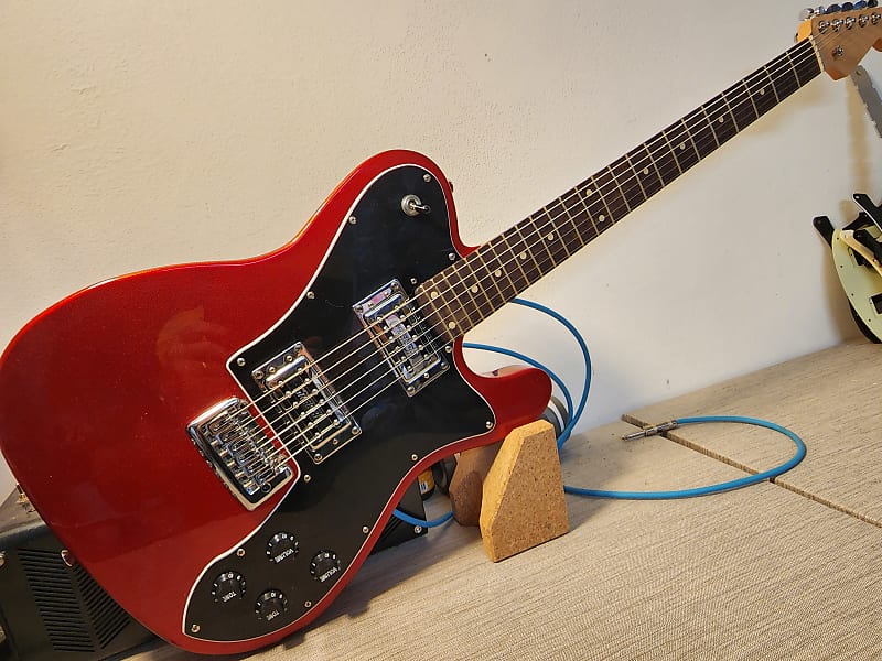 Warmoth Telecaster Deluxe Baritone Metallic Red, Gretsch | Reverb