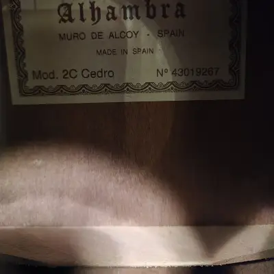 Alhambra 2C Cedro 90s | Reverb