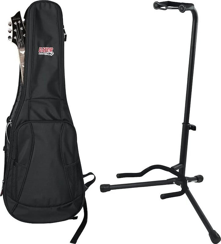 Gator Cases 4G Series Electric Guitar Gig Bag and Stand | Reverb