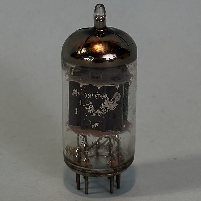 1959 Amperex 12AU7 ECC82 Vintage 1950s Holland Gray Plate | Reverb
