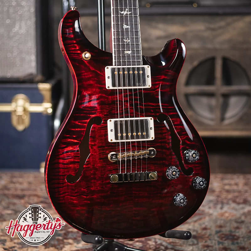 PRS McCarty 594 Hollowbody II Electric Guitar - Red Tiger | Reverb
