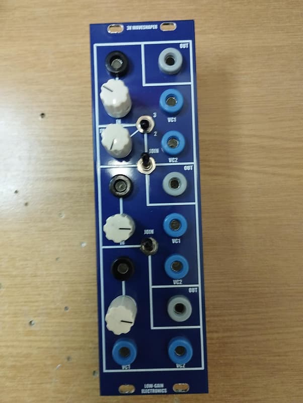 Low Gain Serge Triple Waveshaper Module Analog Modular Reverb