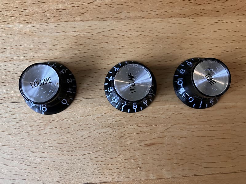 Epiphone Thunderbird Bass Guitar Control Knobs x 3 2010 China | Reverb
