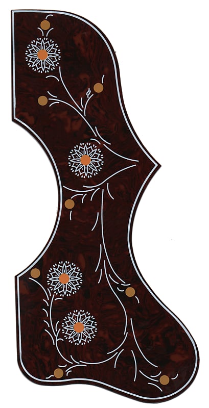 Fox Guitars Tortoise Shell Vintage Guitar Pickguard Gibson | Reverb