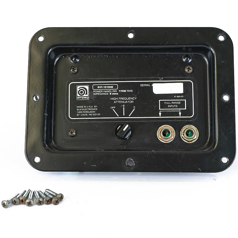 Ampeg SVT-1510HE SVT Amplifier Back Plate with Speaker | Reverb