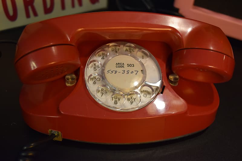 Telephone Microphone - 1977 Red Western Electric Princess | Reverb
