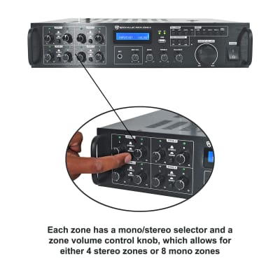 Rockville Rock Zone 8 Channel Multi Room Receiver+(16) 8" | Reverb