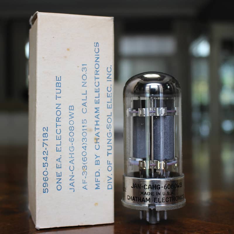 Chatham 6080WB NOS Tube - JAN CAHG - 1961 - Graphite | Reverb UK