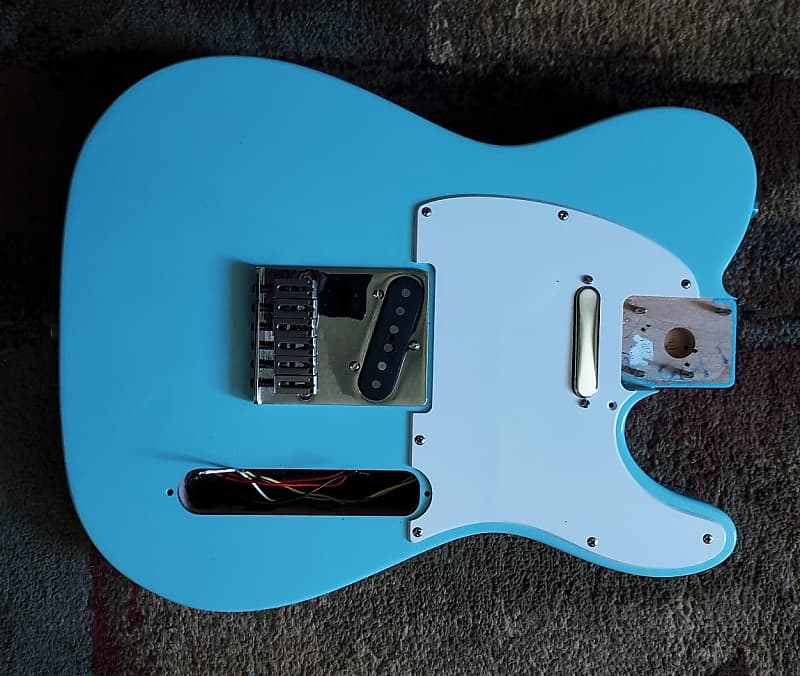 Fender Deluxe Nashville Daphne Blue Telecaster Body (w | Reverb