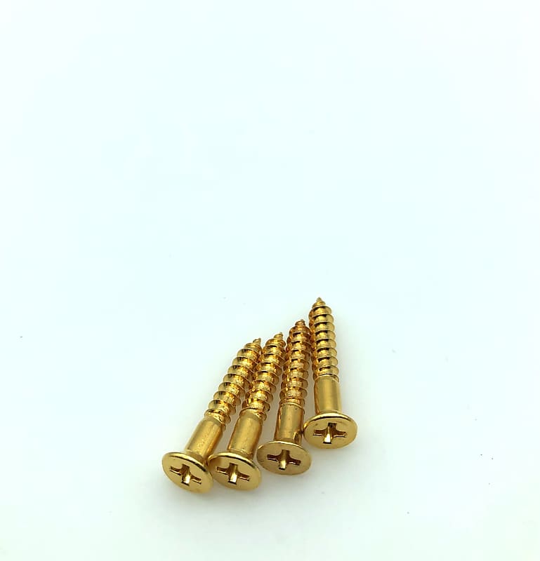 Telecaster Style Bridge Mounting Screws Gold | Reverb