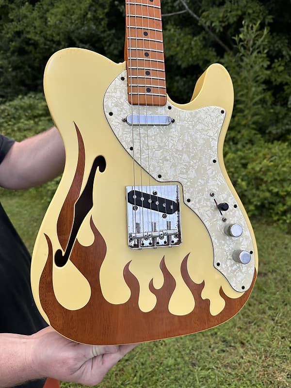 RARE Fender FSR '69 Thinline hot rod Flame Telecaster | Reverb