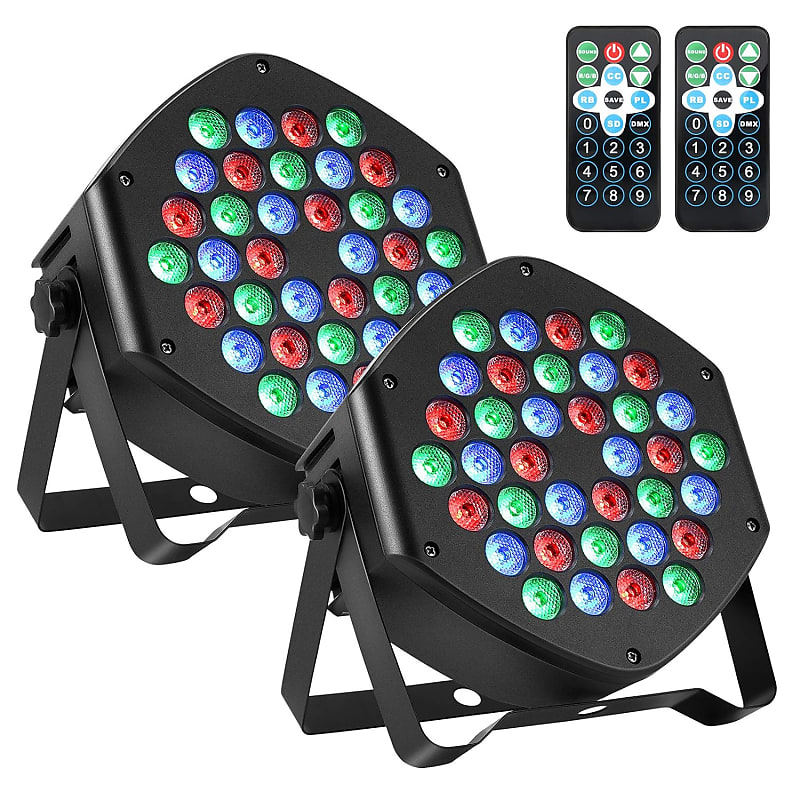 36 Led Stage Lights,Sound Activated Dj Par Stage Uplights | Reverb