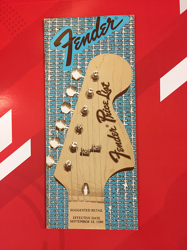 Fender Price List 1980 | Reverb