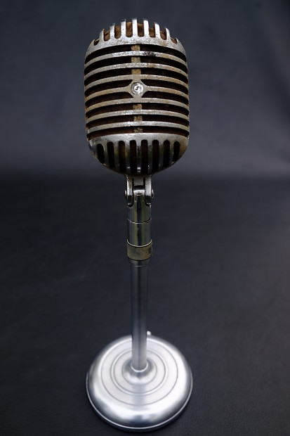 Vintage Shure 55 FAT BOY Dynamic Microphone Made in USA Elvis | Reverb