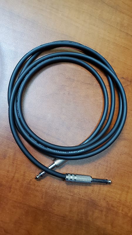 Hot Wire Instrument Cable 6' TS - TS 1/4 jack Black | Reverb