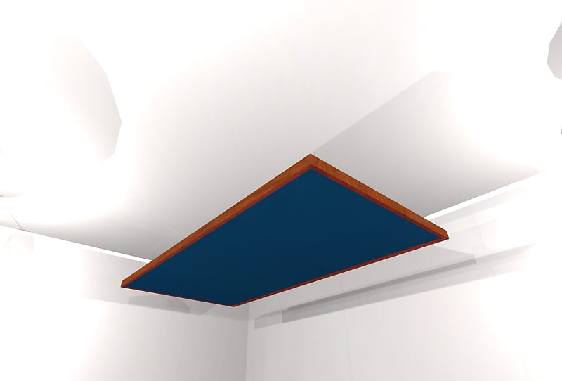 Custom Framed Ceiling Baffle - Navy Blue & Gunstock: | Reverb