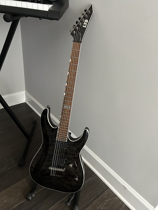 ESP LTD MH-401-QMNT 2000’s - Black | Reverb