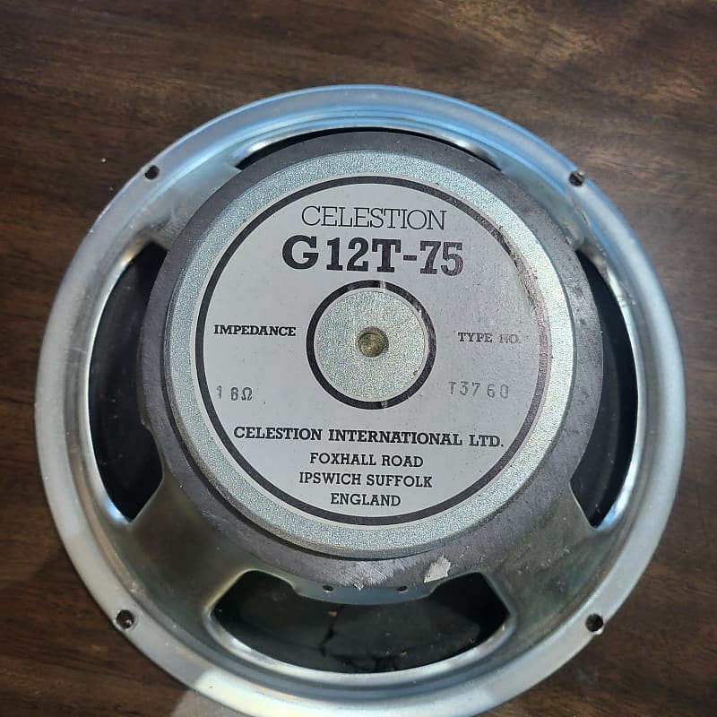 Celestion G12T-75 Vintage T3760 75 Watt 16 ohm 1987 | Reverb