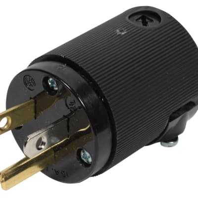 4 Set Hubbell AC 4 Female 4 Male Edison Plugs 15 Amp Black | Reverb