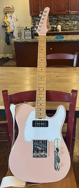 M Musi Virgo Classic (Souped-Up Tele) - Shell Pink | Reverb