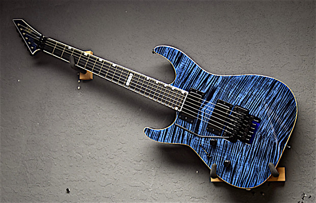 ESP USA Custom Shop M-II 2016 Trans Cobalt Blue | Reverb
