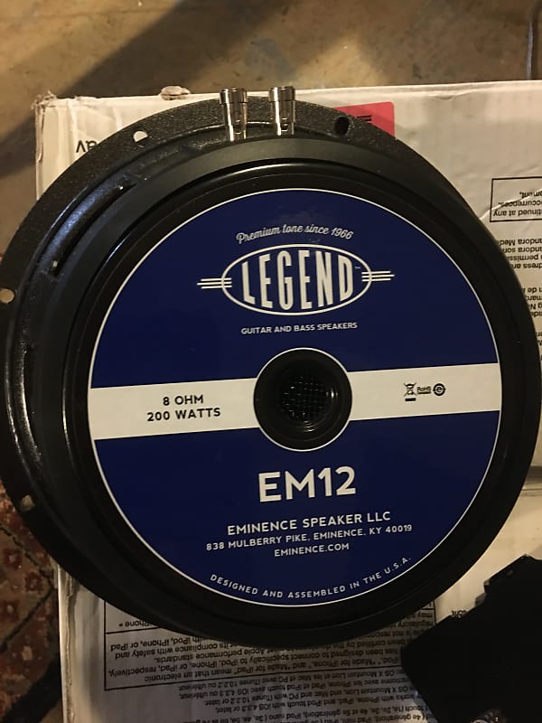 Eminence Legend EM12 12" 200w 8 Ohm Replacement Speaker | Reverb