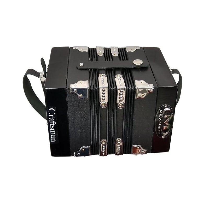 Milwaukee Craftsman 20 Key Anglo Concertina Black | Reverb Canada