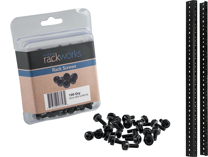 Gator GRW-RACKRAIL-12U Rack Rails - 12U Pair Bundle with | Reverb